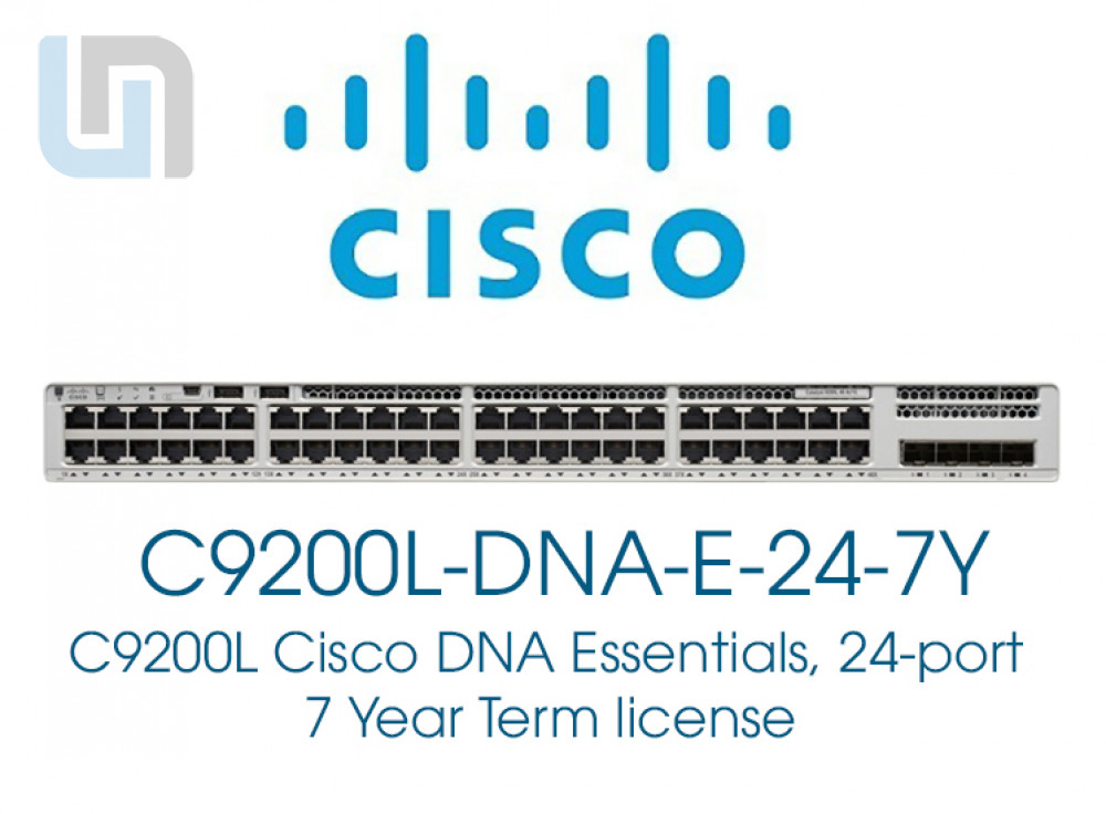 C9200L-DNA-E-24-7Y, C9200L Cisco DNA Essentials, 24-port, 7 Year